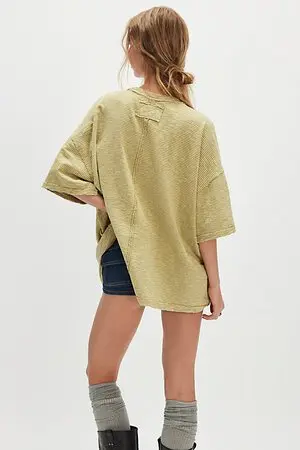 Free People We The Free Embroidered Camp T-shirt