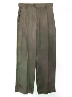 ZIGGY CHEN Collaged Wide Leg Trousers
