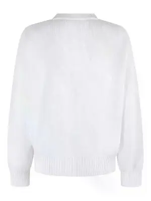 RÓHE V-neck Sweater - White