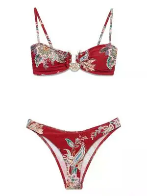 Zimmermann Rhiannon Knot Bikini Set - Red
