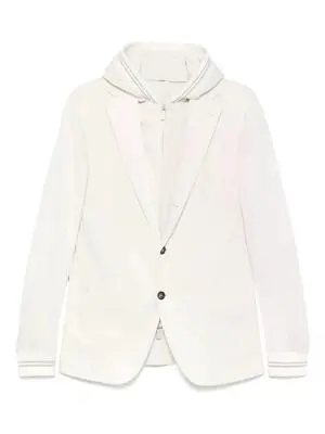 Eleventy Layered-effect Blazer - Neutrals