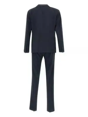 Tagliatore Brooch-detail Suit - Blue