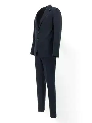 Tagliatore Brooch-detail Suit - Blue