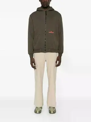 Stone Island Cotton Fleece Hoodie - Green