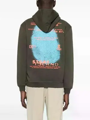 Stone Island Cotton Fleece Hoodie - Green