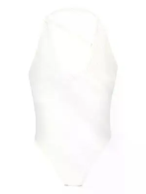 LANEUS Knitted Swimsuit - White