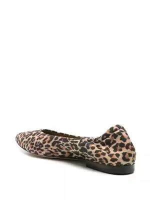 ANNA F. Leopard-print Ballet Flats