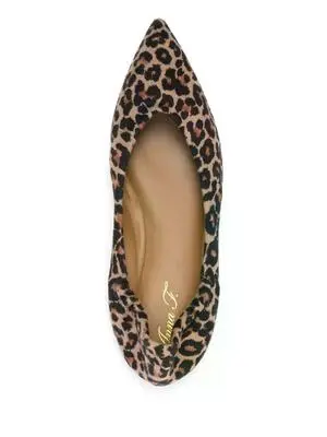 ANNA F. Leopard-print Ballet Flats