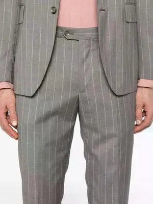 Tagliatore Striped Suit - Grey