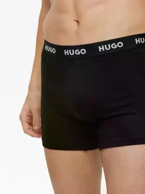 Hugo Logo-waistband Cotton Boxers