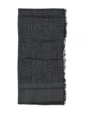Elisabetta Franchi Logo Scarf - Black
