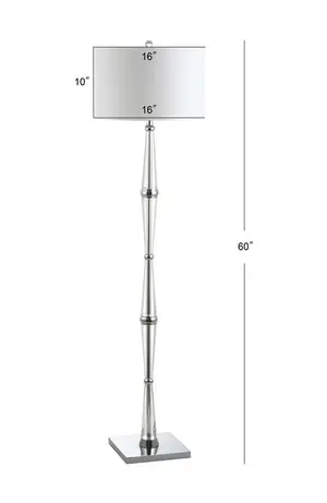 JONATHAN Y Francine 60" Crystal Led Floor Lamp