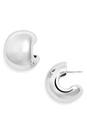 Jenny Bird Gemma Hoop Earrings - High Polish Silver