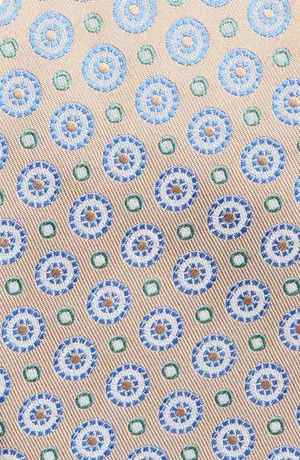 David Donahue Patterned Silk Tie