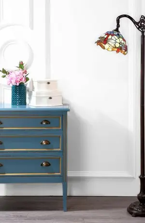 JONATHAN Y Dragonfly Tiffany-style 60" Arched Led Floor Lamp