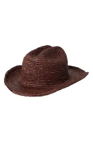 O'Neill Sunlit Straw Cowboy Hat - Chocolate