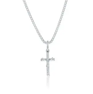 DONATELLO GIAN Cross Pendant Necklace - Silver