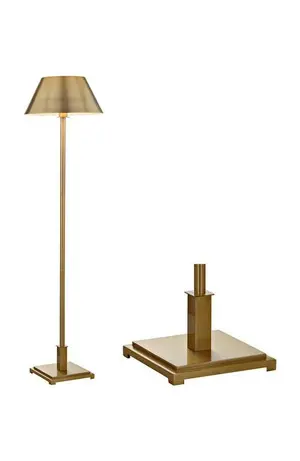 JONATHAN Y Roxy 60" Metal Led Floor Lamp - Brass Gold