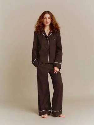 REFORMATION Coco Pajama Set - Brown