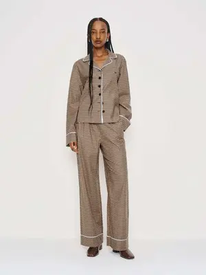 REFORMATION Coco Pajama Set Brown