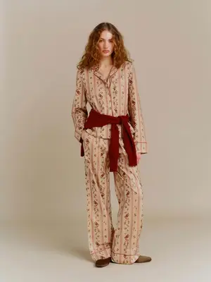 REFORMATION Coco Pajama Set - Pink