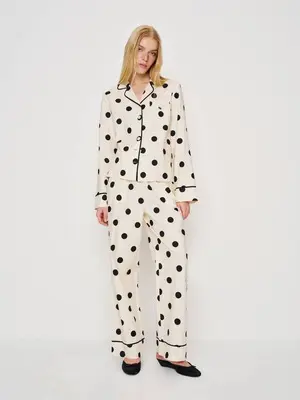 REFORMATION Coco Pajama Set Pluto Dot