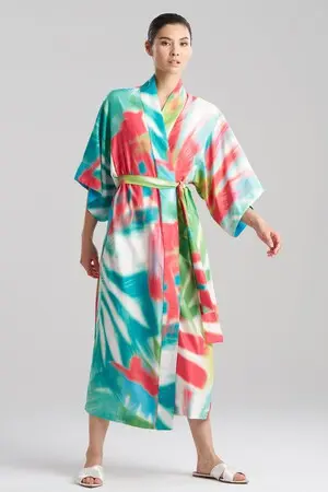 Natori Usami Robe - Stripe