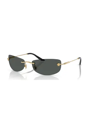Versace Sunglasses With Adjustable Nosepads - Gold