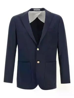 BARBA NAPOLI Wool Blazer - Blue