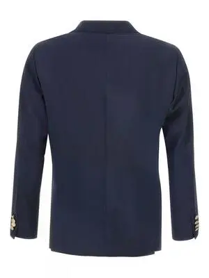 BARBA NAPOLI Wool Blazer - Blue