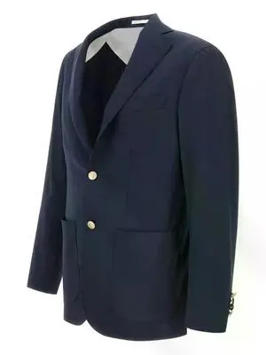 BARBA NAPOLI Wool Blazer - Blue