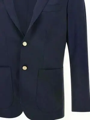 BARBA NAPOLI Wool Blazer - Blue