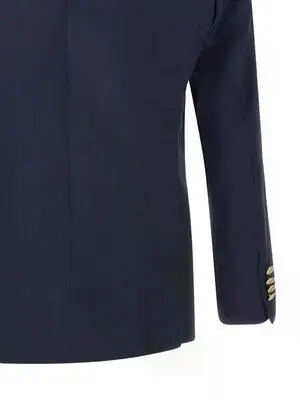 BARBA NAPOLI Wool Blazer - Blue