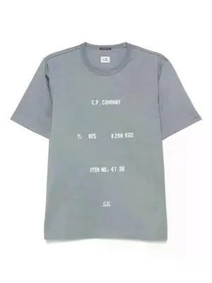C.P. COMPANY Typographic-logo Jersey T-shirt - Blue