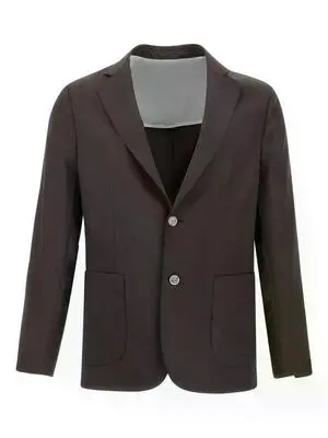BARBA NAPOLI Wool Blazer - Brown