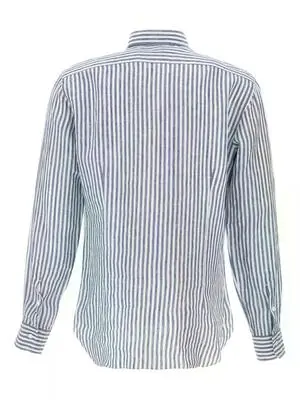 BARBA NAPOLI Striped Shirt - Blue