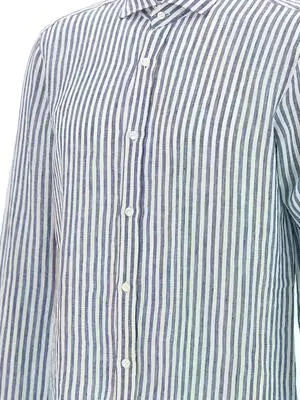 BARBA NAPOLI Striped Shirt - Blue