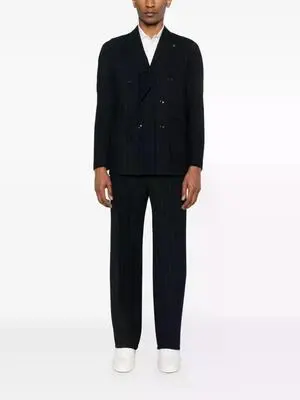 Tagliatore Pinstriped Suit - Blue