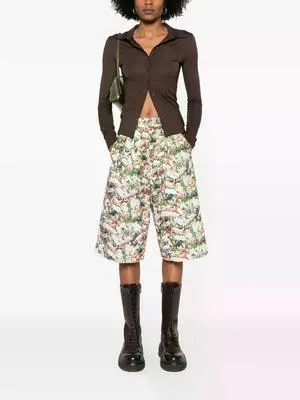 BLESS Pigs-print Pleated Shorts