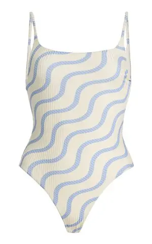 YAITTE Riviera Printed One-piece Swimsuit - Blue