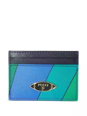 Emilio Pucci Iride-pattern Cardholder - Blue