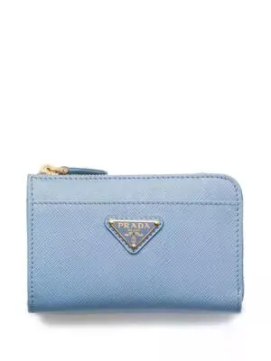 Prada Saffiano Key Pouch - Blue