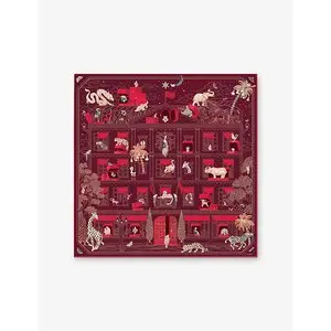 CARTIER Precious Address Silk-twill Scarf - Red