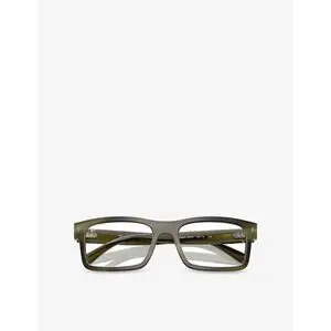 Ray-ban Rectangle-frame Optical Glasses - Brown
