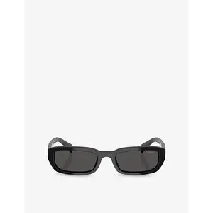 Prada Rectangle-frame Acetate Sunglasses - Black