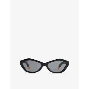 Jacquemus Bambino Diamond-frame Sunglasses - Black
