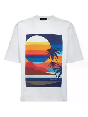 Dsquared2 Summer Lovers Sunset T-shirt