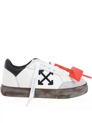 Off-White Leather Sneakers - White