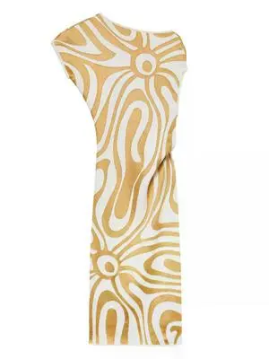 Emilio Pucci Draped Midi Dress