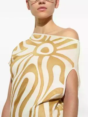 Emilio Pucci Draped Midi Dress